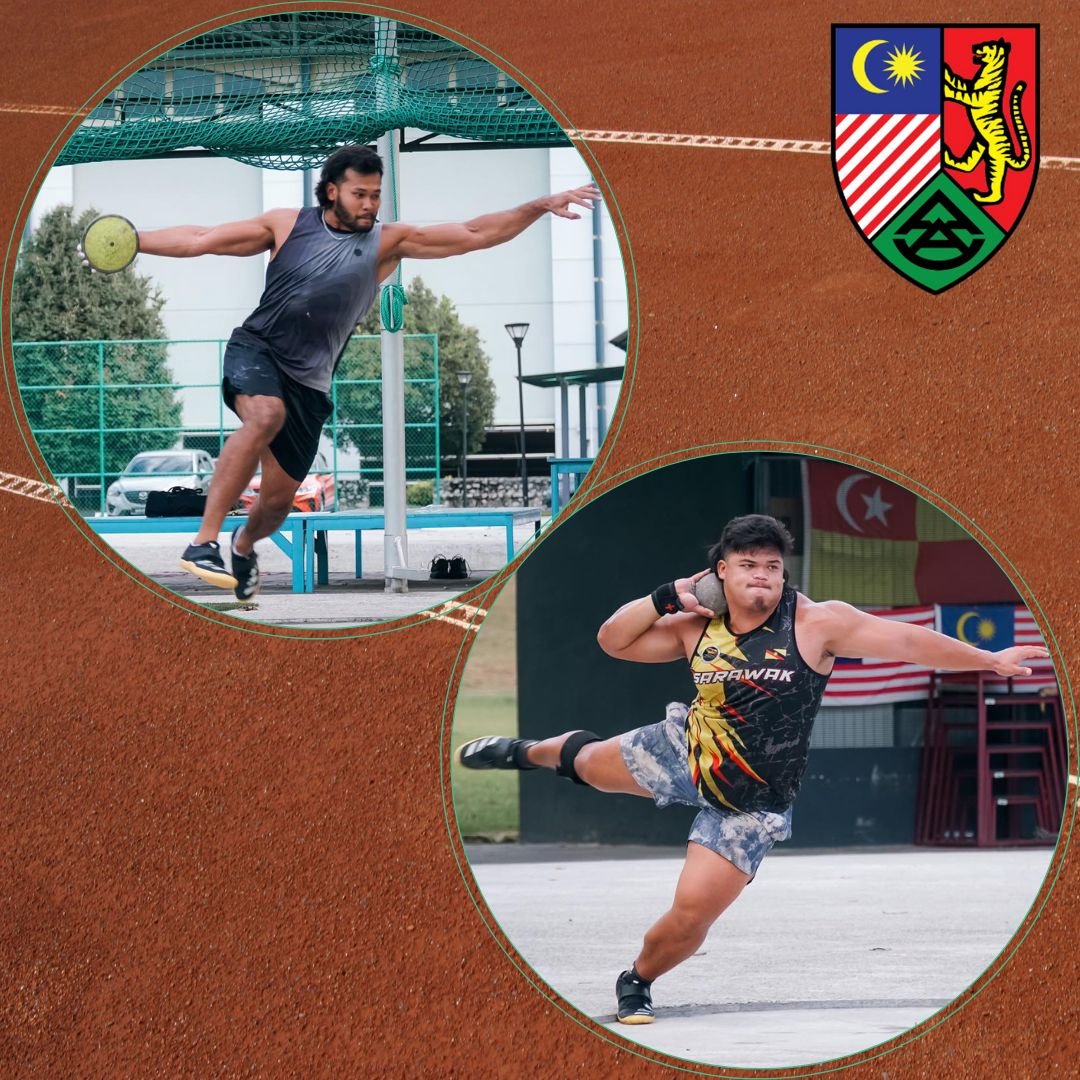 Latihan terakhir atlet lempar cakera, Irfan Shamsuddin, dan atlet ...
